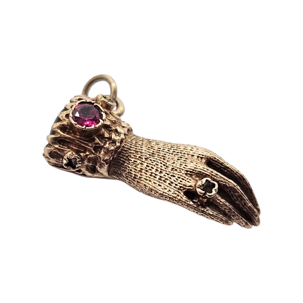 Rare 9ct 375 Yellow Gold Hand Charm 1974 L 2.1 cm 2.9 g. – Charms And ...